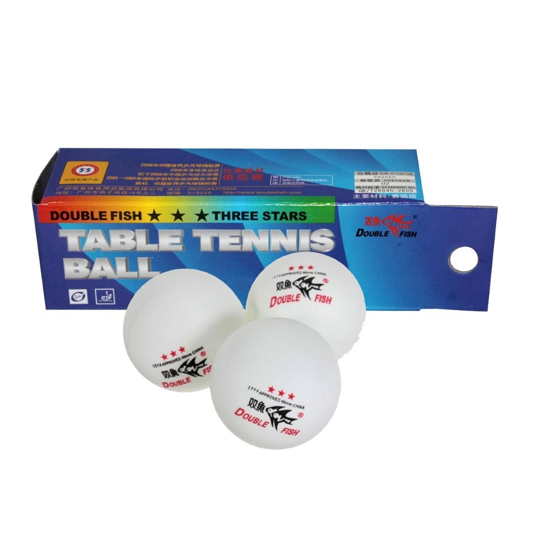 Double Fish Tennis Ball (Pack Of 3) White | Daraz.com.np