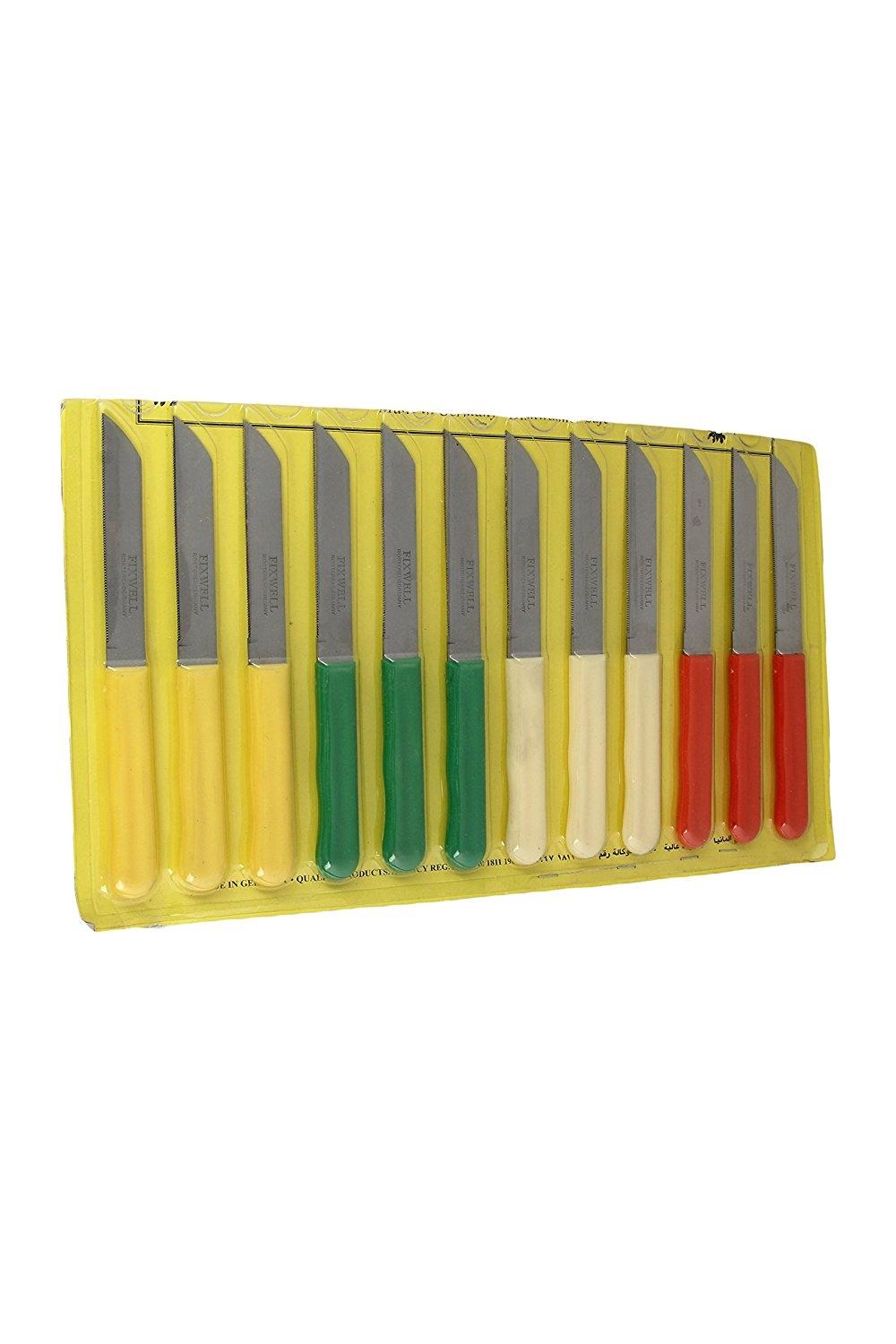 Fixwell 12-Piece Stainless Steel Knife Set | Daraz.com.np