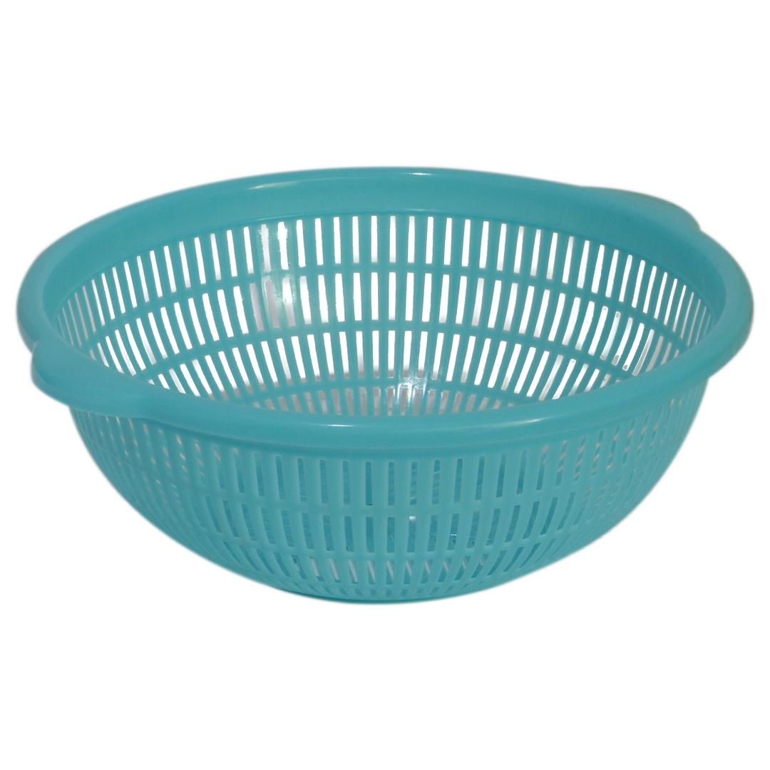 Bagmati Blue Round Plastic Fruit & Vegetable Strainer Basket- Big ...