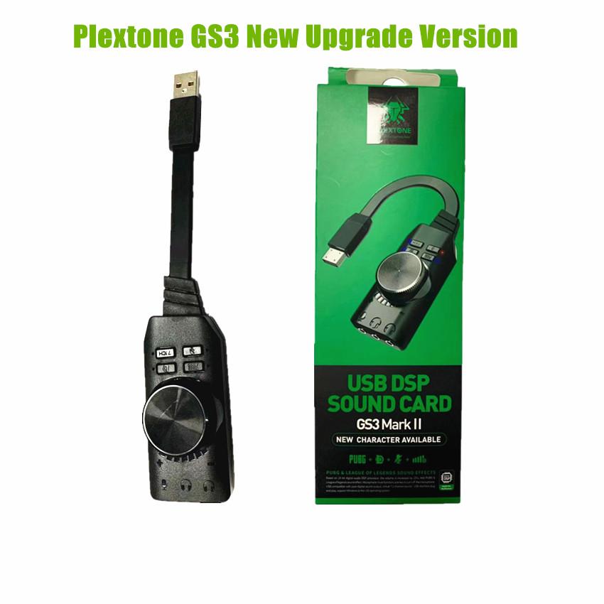Plextone Gs3 Earphone Adapter Virtual 7.1 Channel Usb Sound Card ...