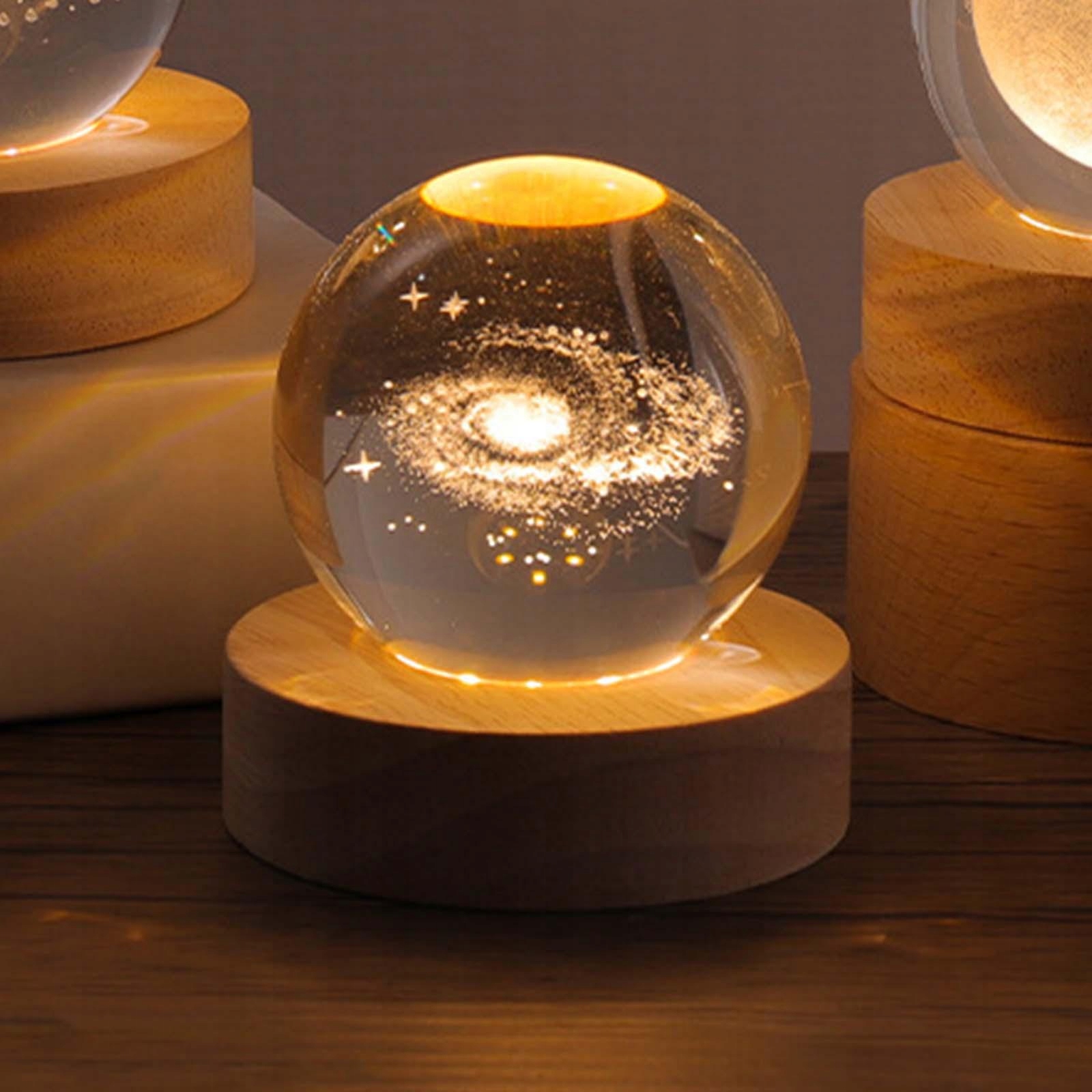 Decor Crystal Ball Night Light Starry Lamp LED Night Light-Galaxy ...