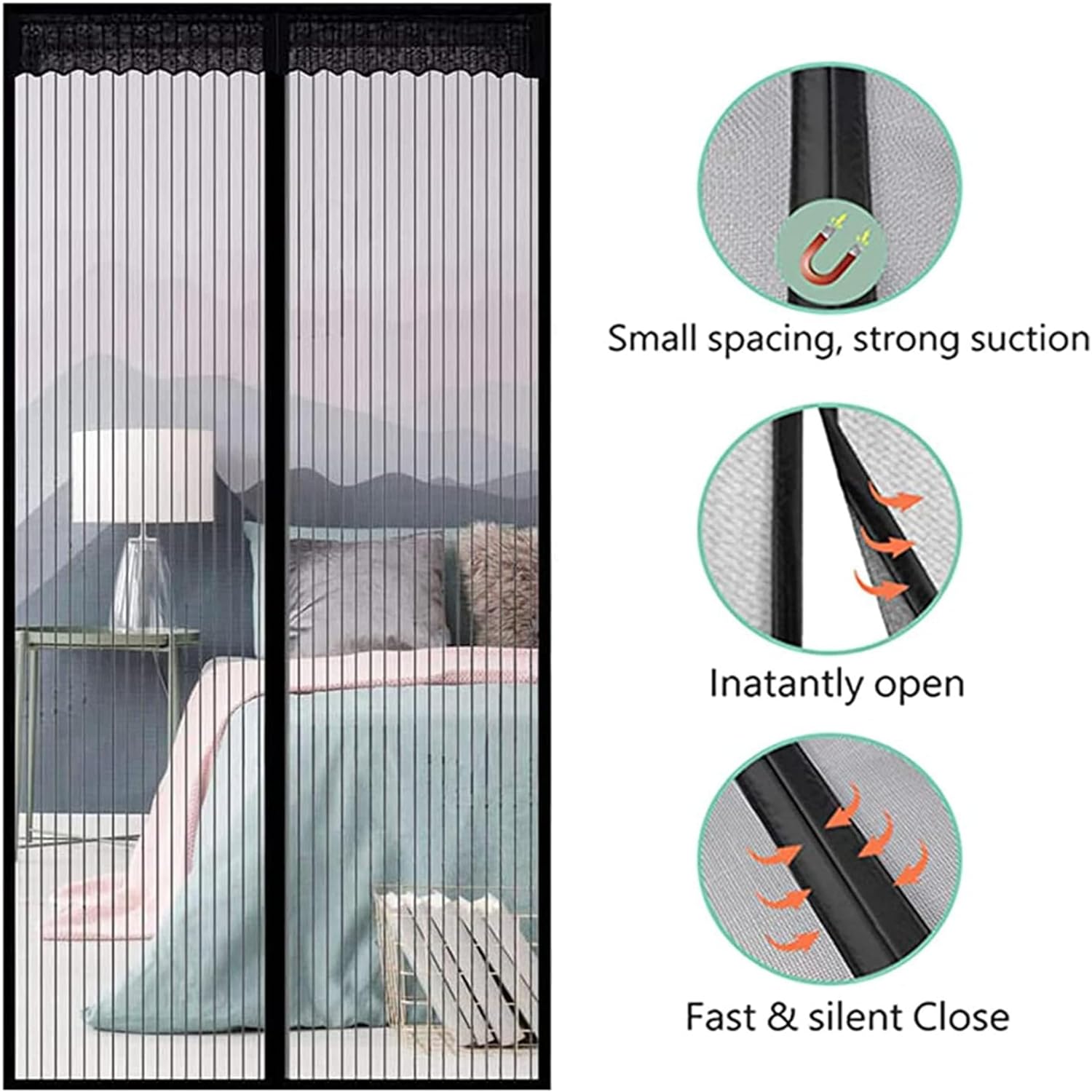 Magnetic Screen Door Net (Color May Vary) | Daraz.com.np