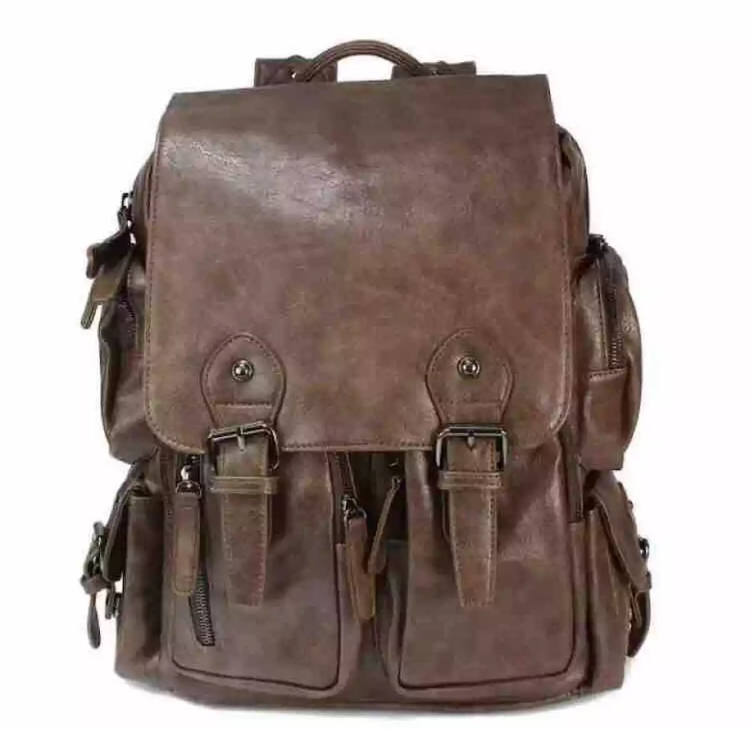 Brown leather Backpack for Men Women | Daraz.com.np