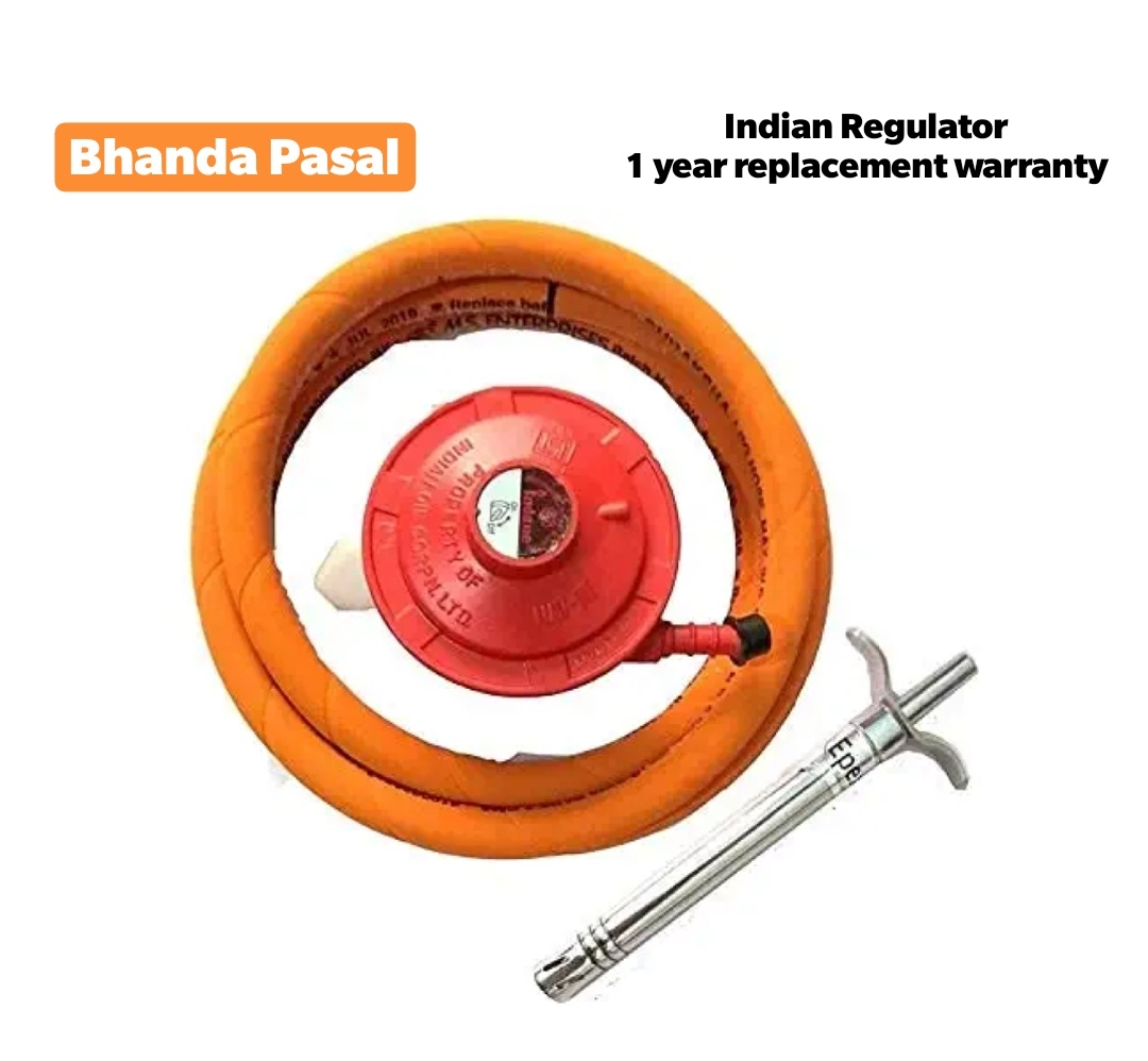 Indian ISI certified Regulator, Pipe, Clamp and Light Set | Daraz.com.np