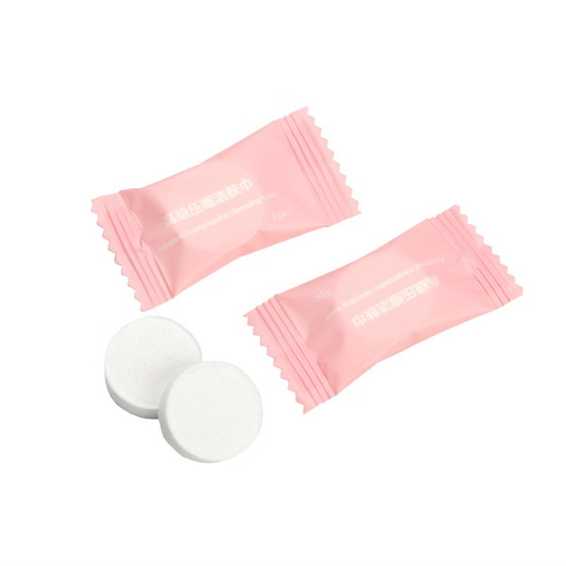 Compressed Towel Disposable Face Wash Towel Candy Towel Cleansing Small ...