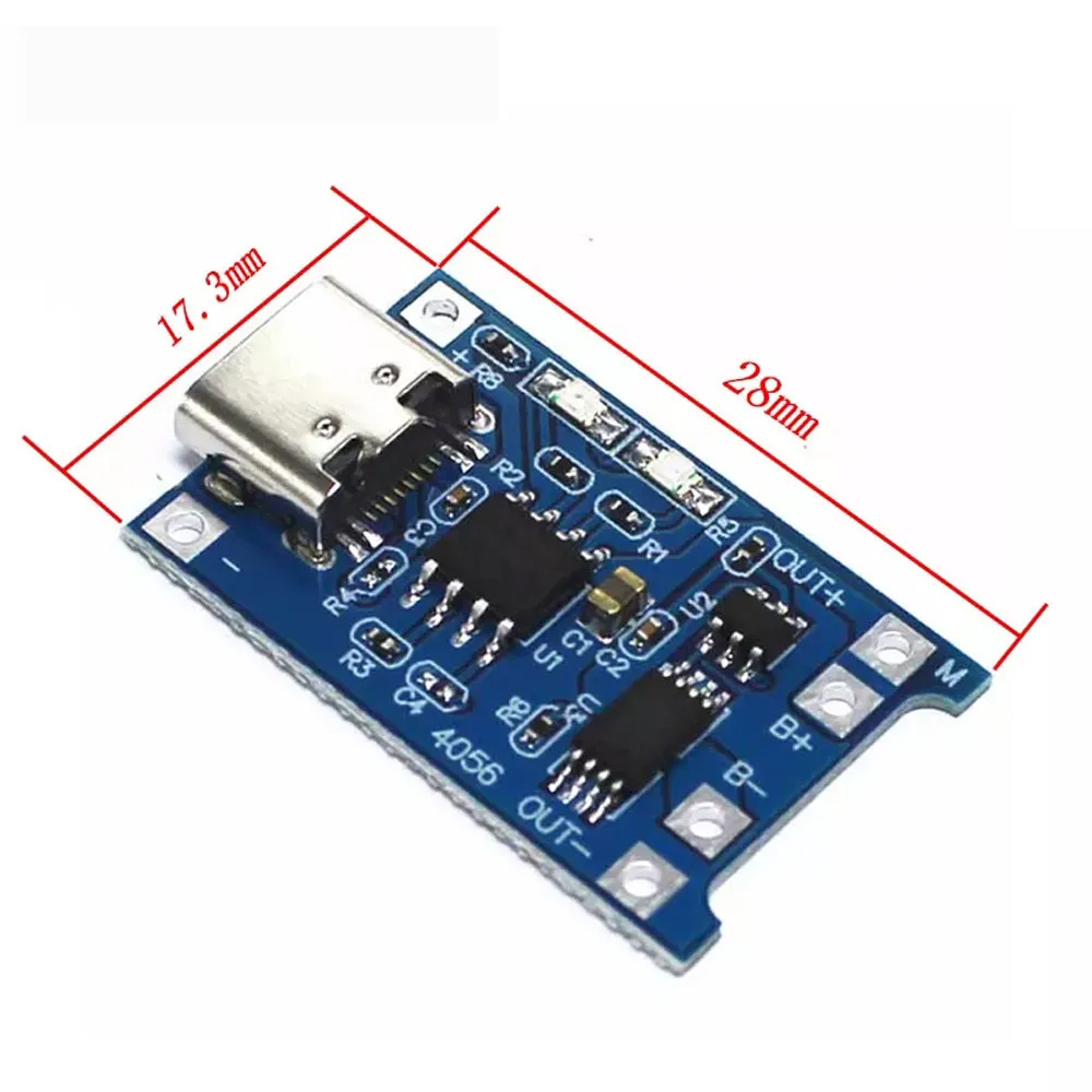 Type-C, TP4056 Mini Micro USB 5V 1A 18650 Li-ion Battery Charger Module ...