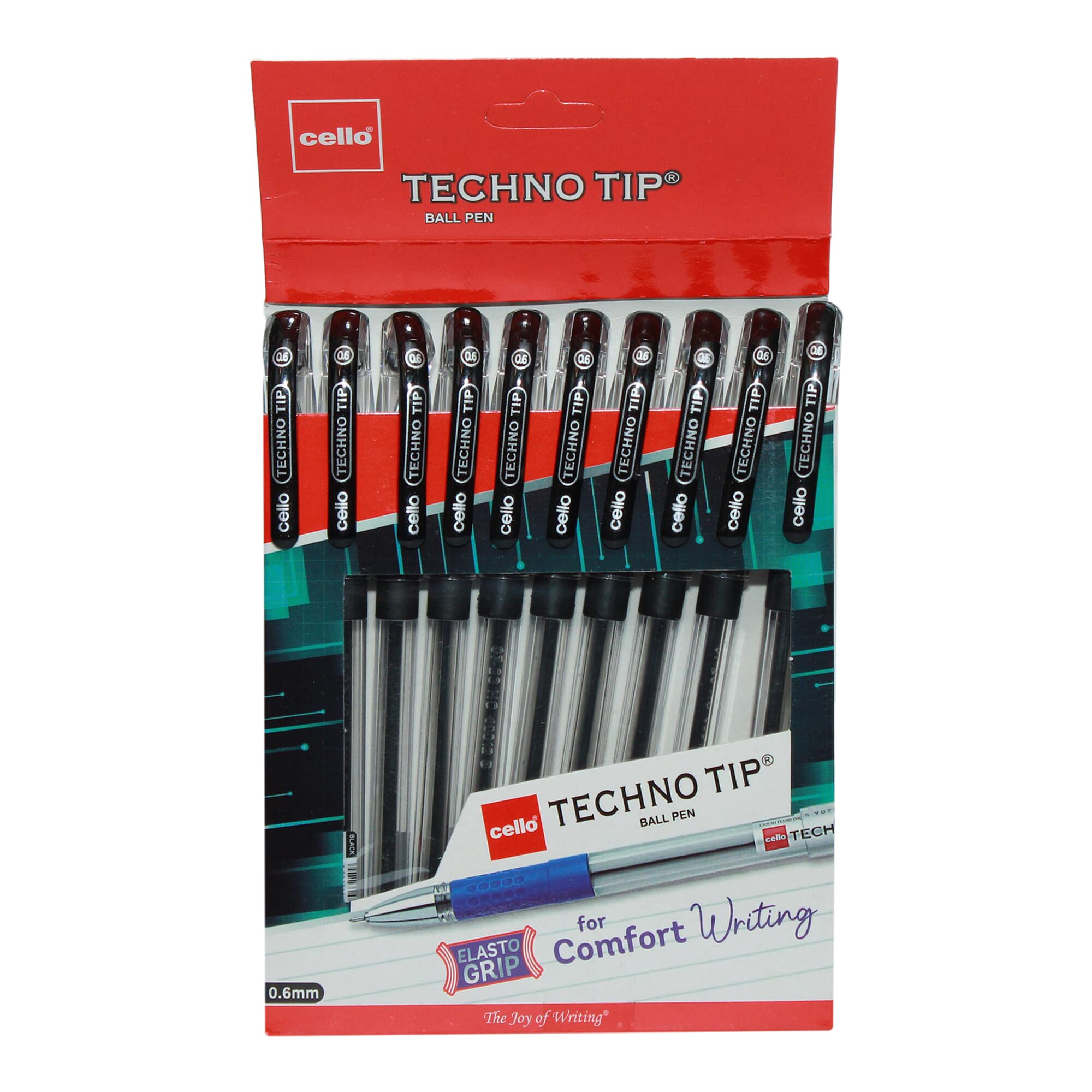 Cello Techno Tip Ball Pen 0.6Mm Black Color Pack Of 10 Pcs | Daraz.com.np