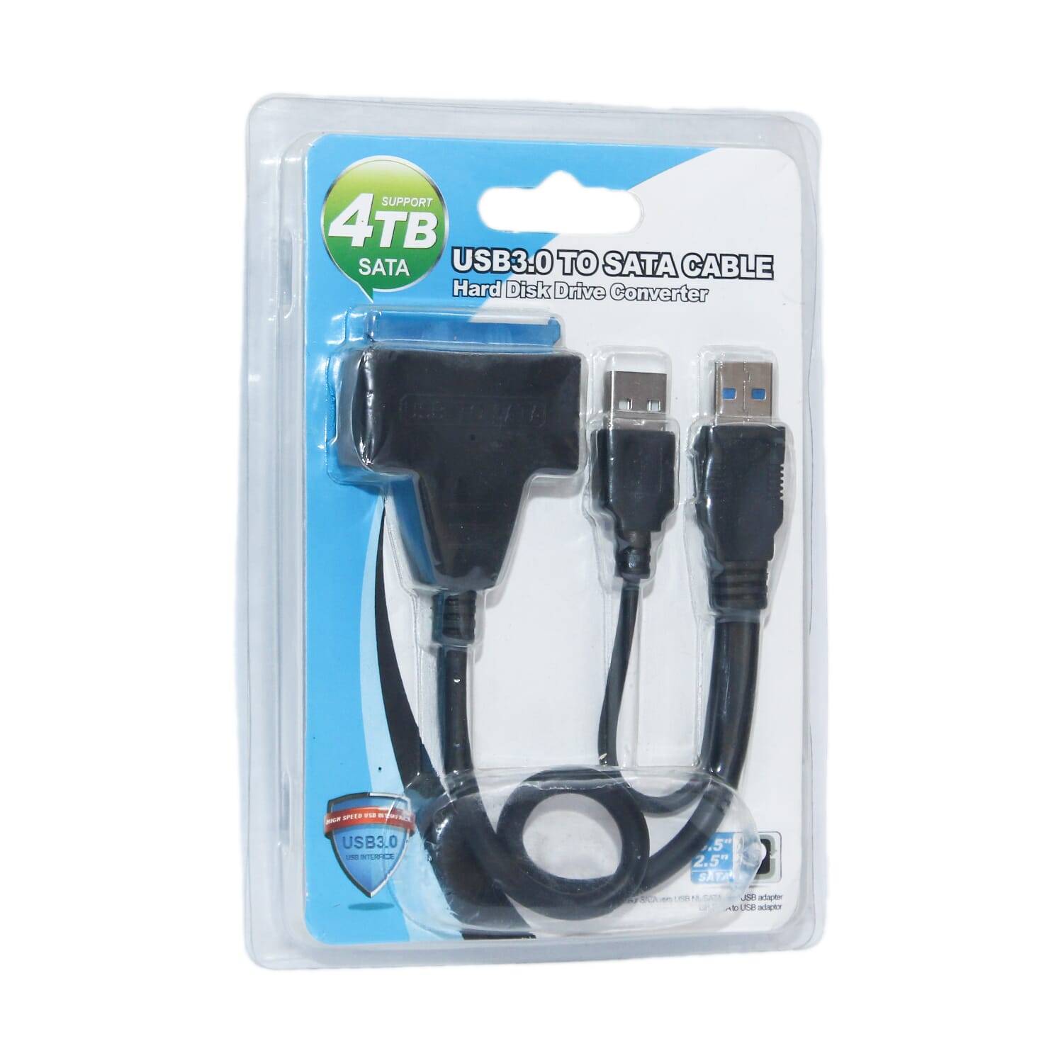 USB 3.0 To SATA 22P 2.5" Hard Disk Driver Adapter With USB Cable ...