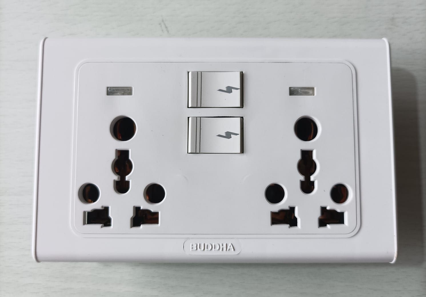 2 Gang + Double 16A Power Socket With Indicator - Switches | Daraz.com.np
