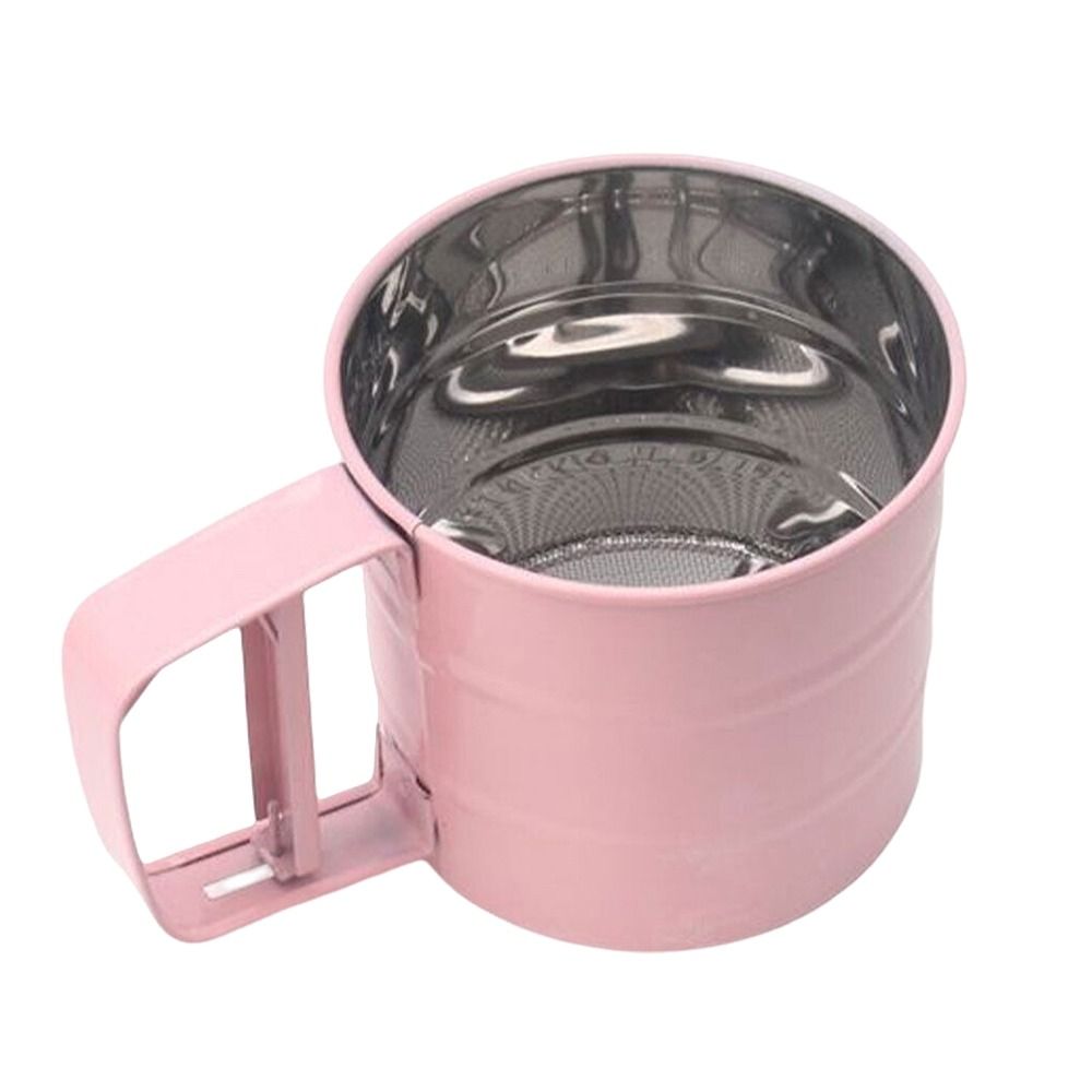 Household For Cake Coffee Stainless Steel Sugar Mesh Sieve Baking Sieve ...