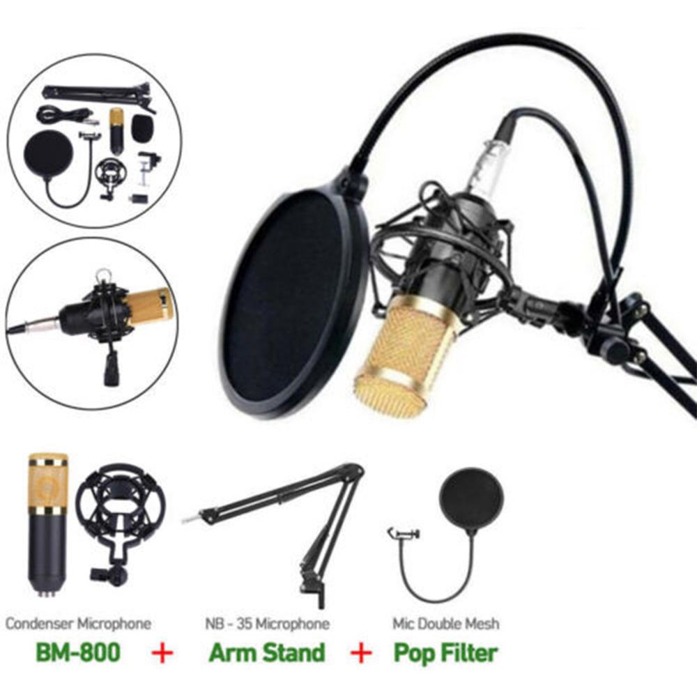 Bm800 Professional Condenser Microphone with V8 Sound Card | Daraz.com.np