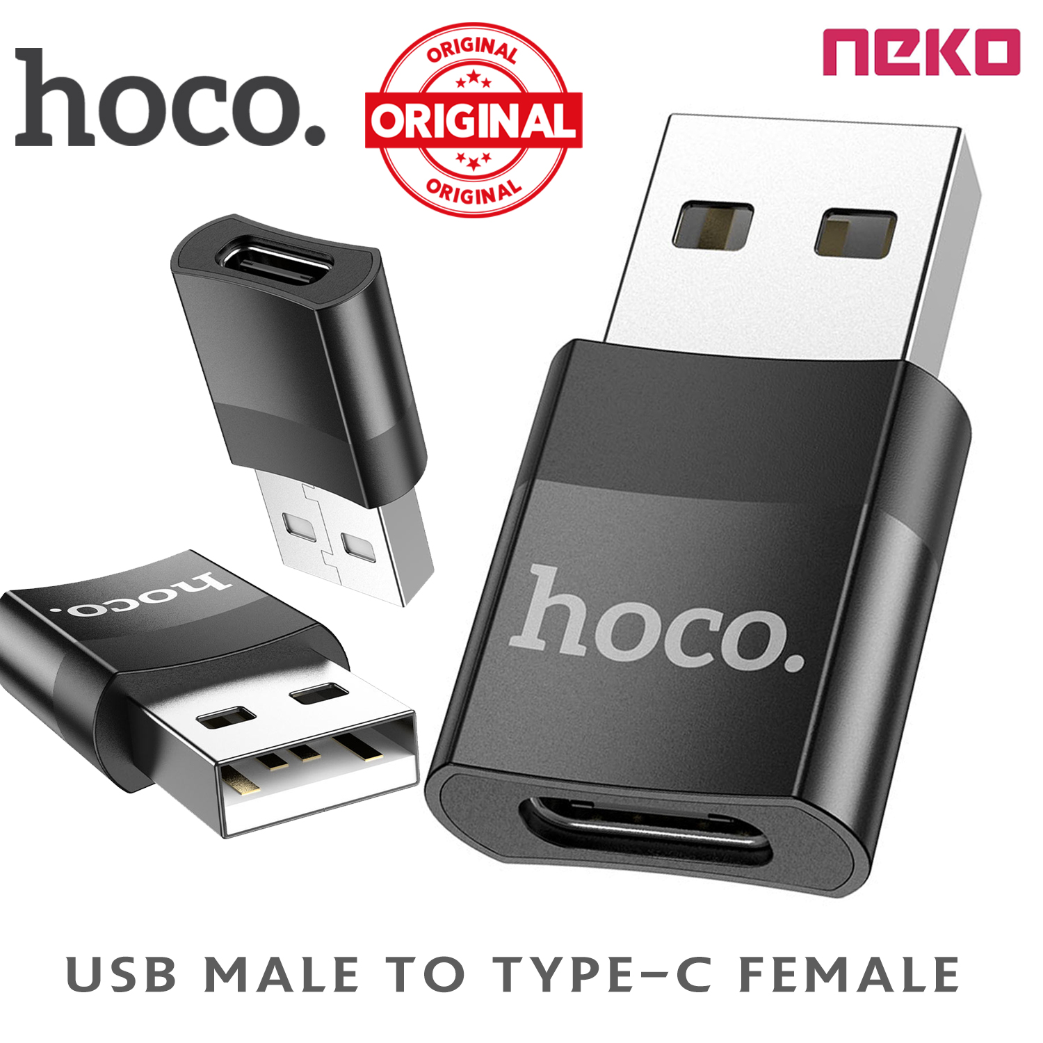 Hoco UA17 Adapter USB Male to Type-C Female Adapter | Daraz.com.np
