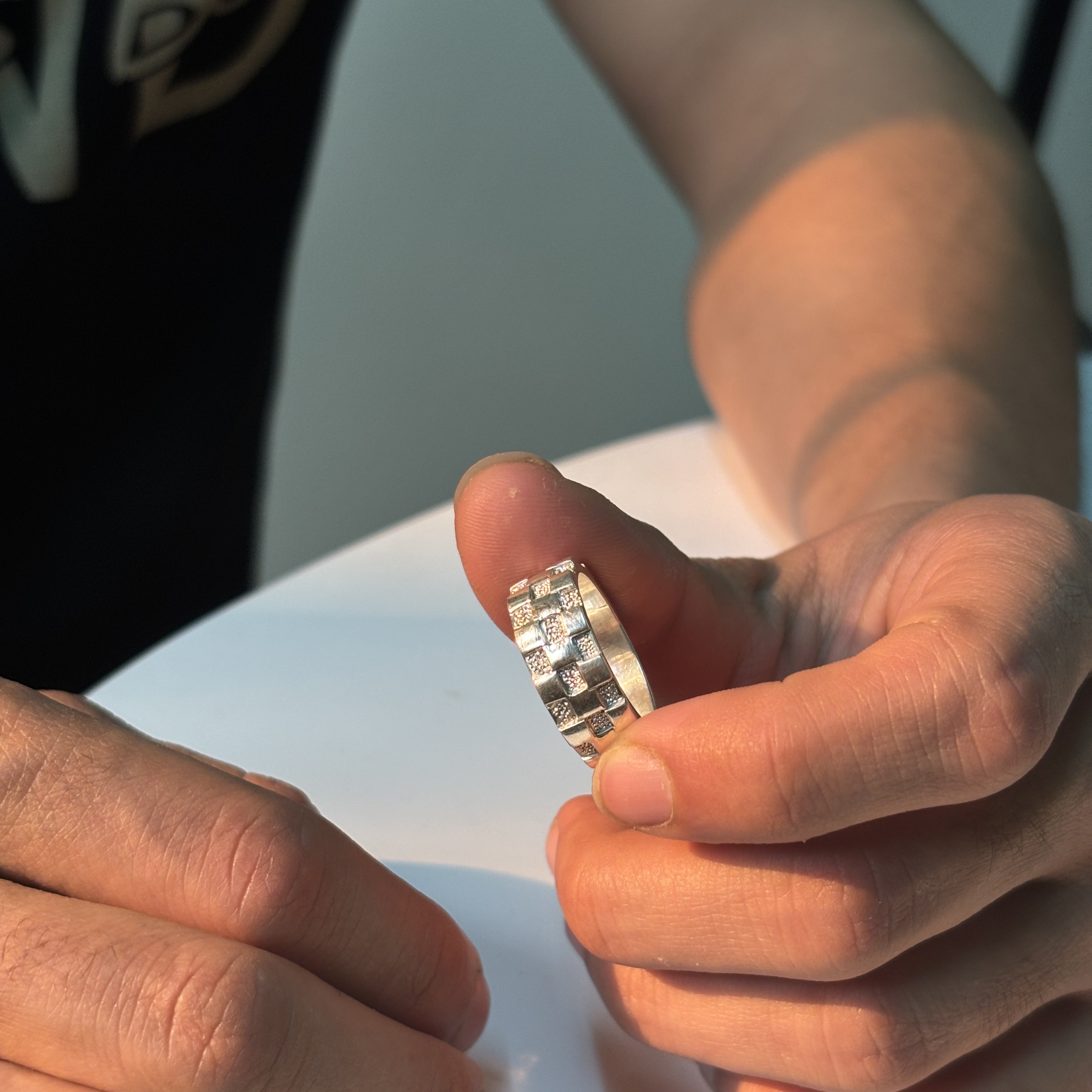 Silverconcept Pure Silver Atom Ring For Men | Daraz.com.np