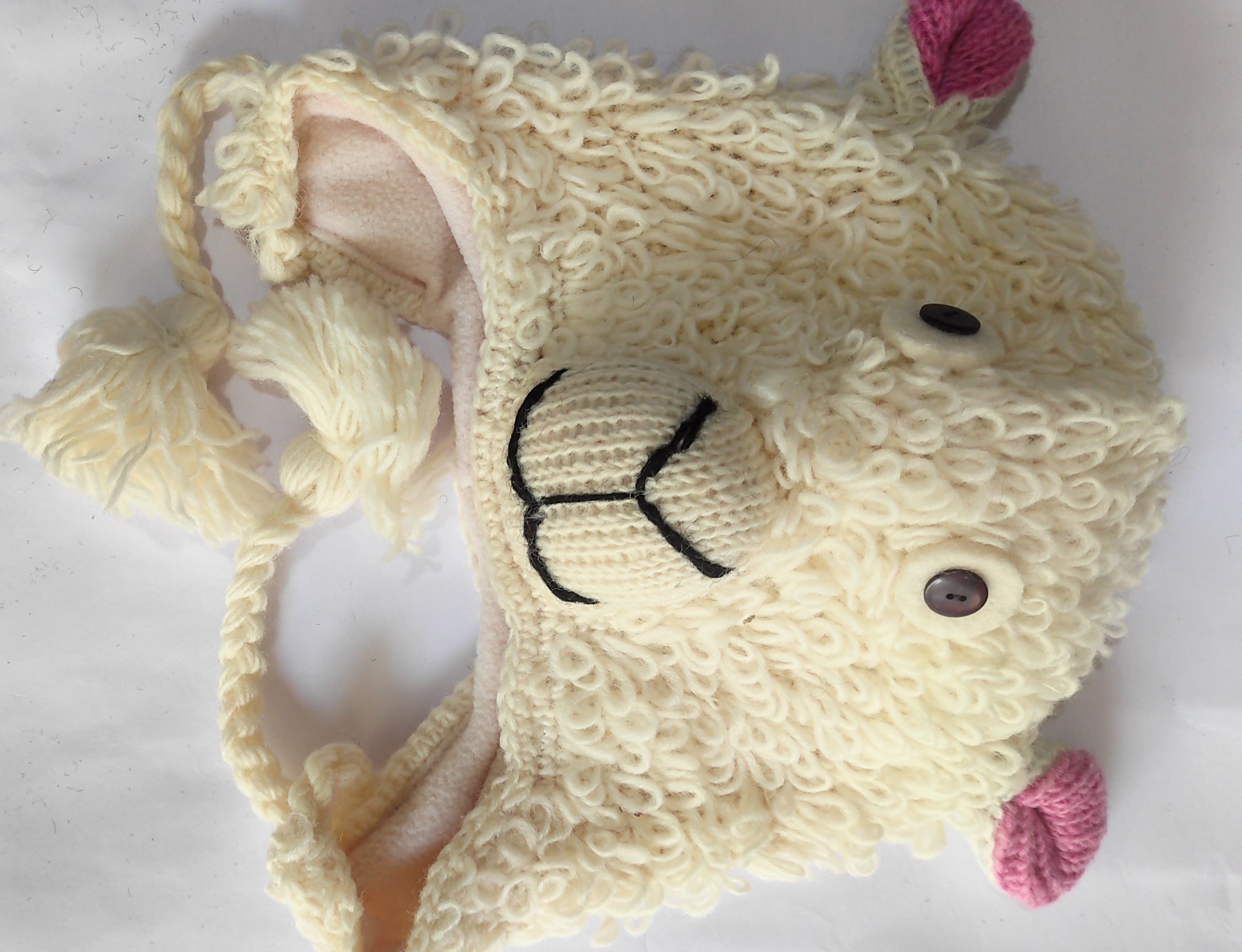 Sheep Design Ear Flap hand knitted Topi/Cap | Daraz.com.np