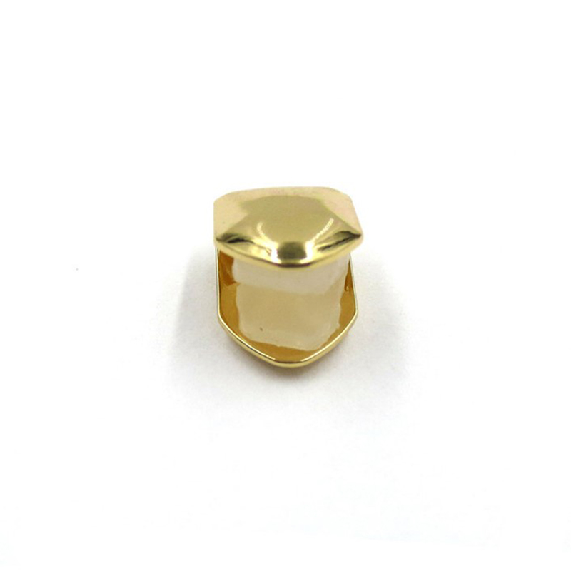 New 14k Gold Plated Small Single Tooth Plain Canine Cap trend Hip Hop ...