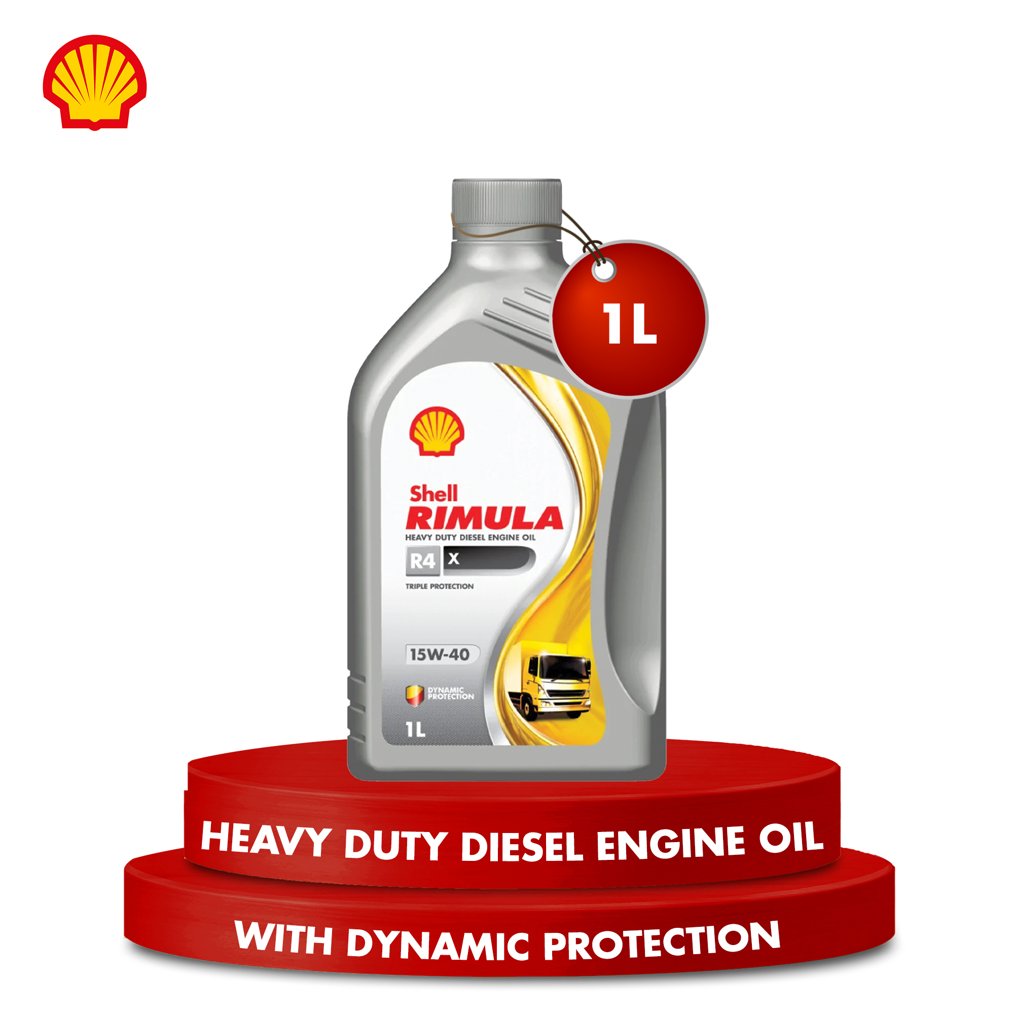Shell Rimula R4X 15W 40 _ Mineral Oil, CI4 plus - 1 Ltr Pack | Daraz.com.np