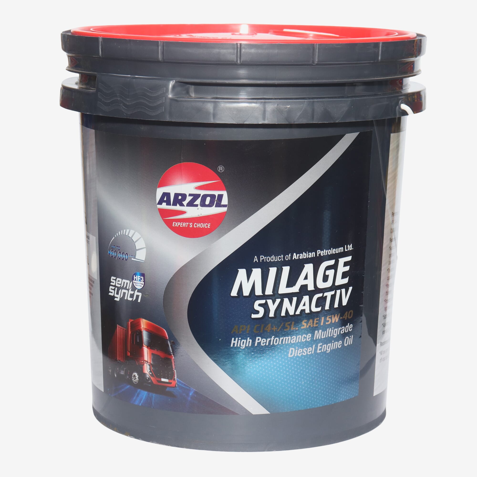 Lubricant Arzol Milage Synactiv 15W/40 (Api Ci-4 Plus) -15L | Daraz.com.np