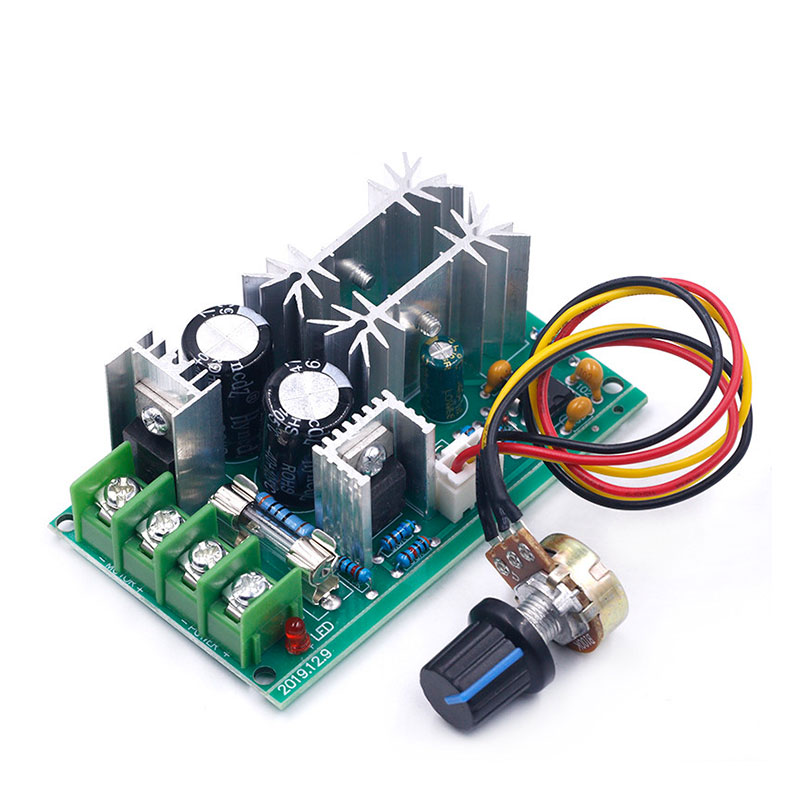 DC 10-60V Motor Speed Control Regulator PWM Motor Speed Controller Switch 20A Gonghpng | Daraz ...