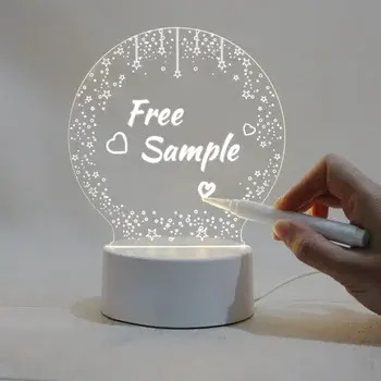 3D Creative Visualization Acrylic Light Writing Message Board for ...