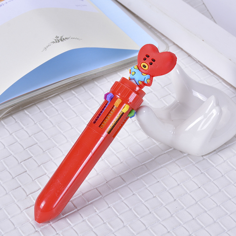 ANX Cute Bts Pen For Kpop Lovers BT21/Multicolor Ballpoint Gel Pen ...