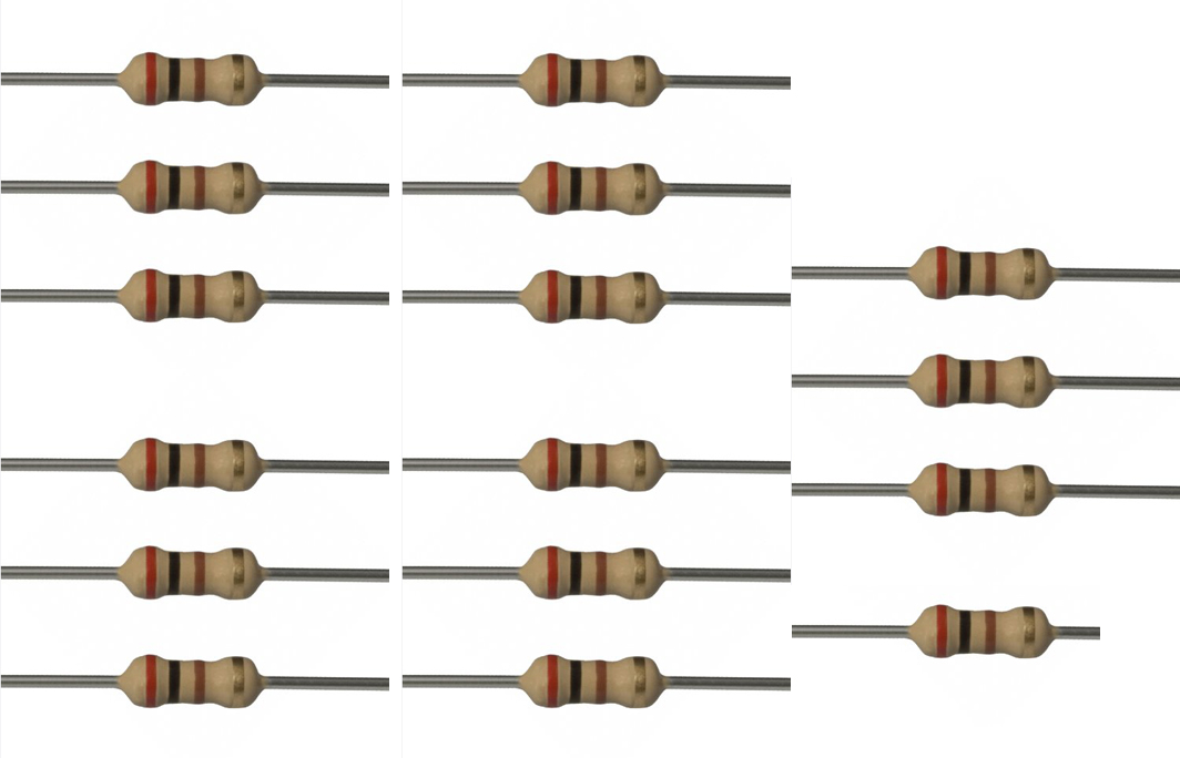 100 Ohm/ 200 ohm/1K/2.2K/3.3K/ 4.7K/10K/47K/100K/470K/330 OHM Resistor ...