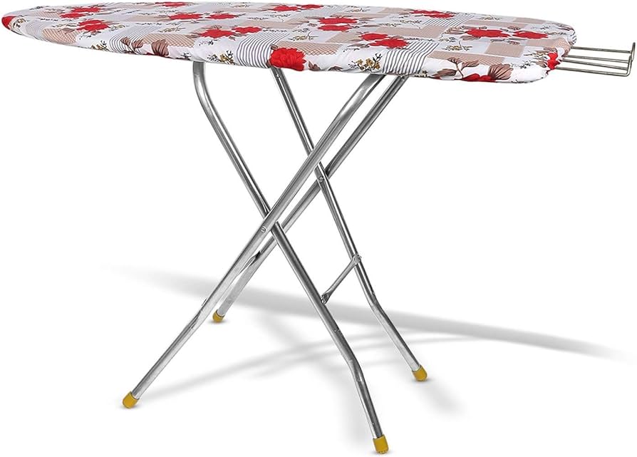 Folding Height Adjustable Ironing Board Iron Table with Iron Stand ...