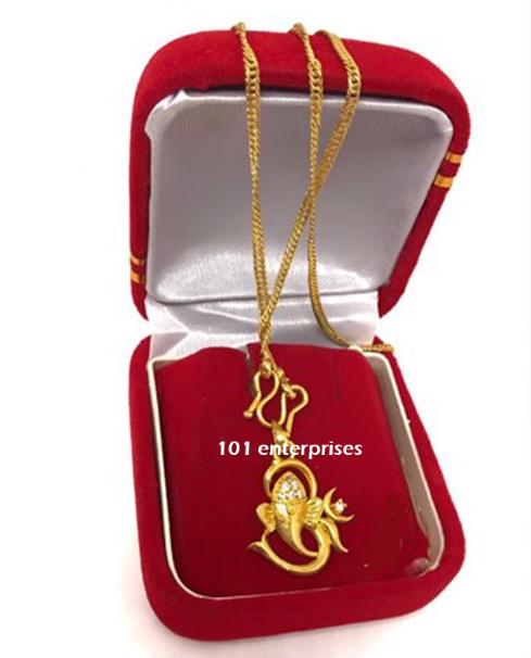 Panchadhatu Ganesh Locket With Chain | Daraz.com.np