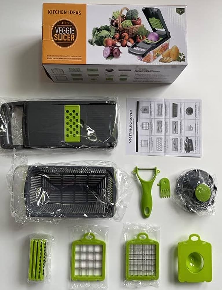 Multifunctional Vegetable And Fruits Cutter Set | 14 Pcs Vegetable ...
