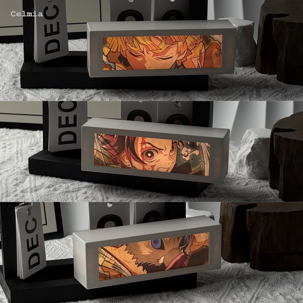 Celmia 3D Anime Motion Night Light Anime Laser Lamp Box Led Light For ...
