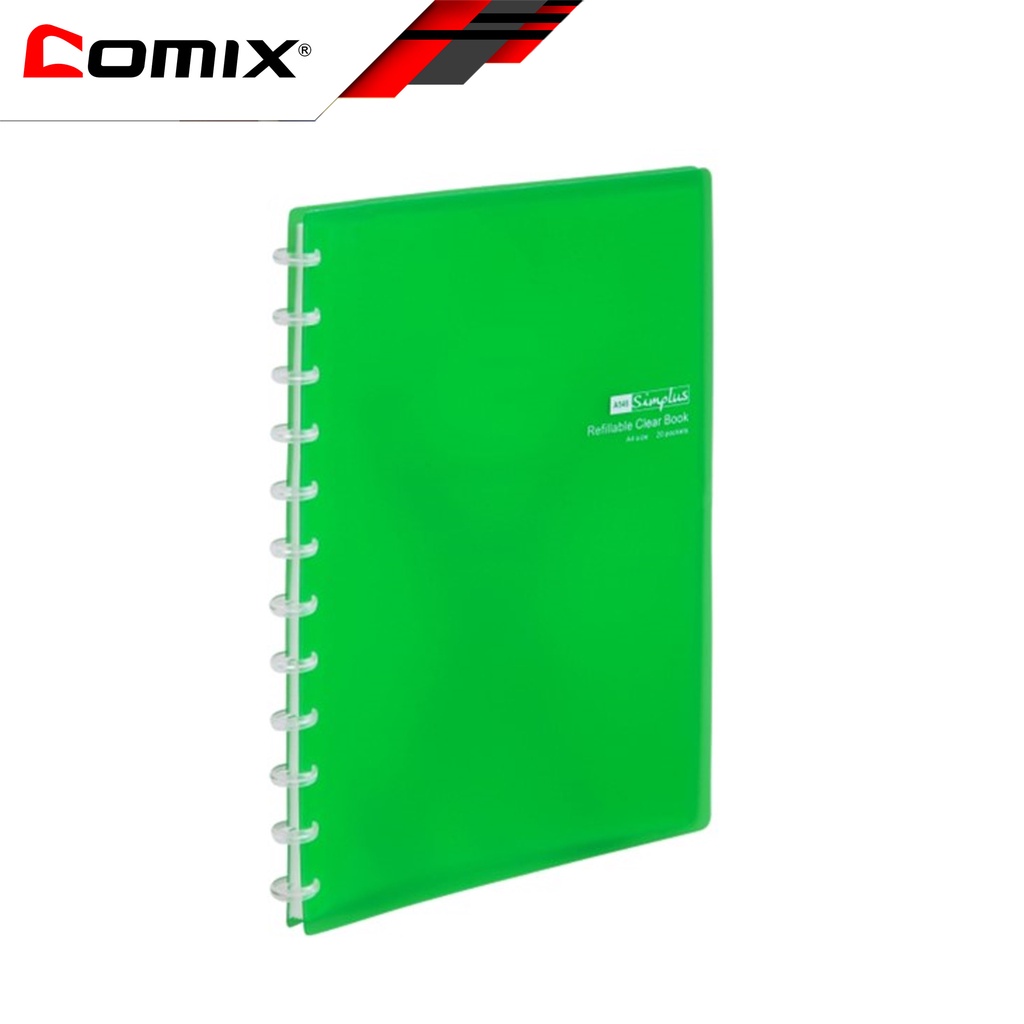 Multi Color Simplus A4 Refillable Clear Book 20 Pocket | Daraz.com.np