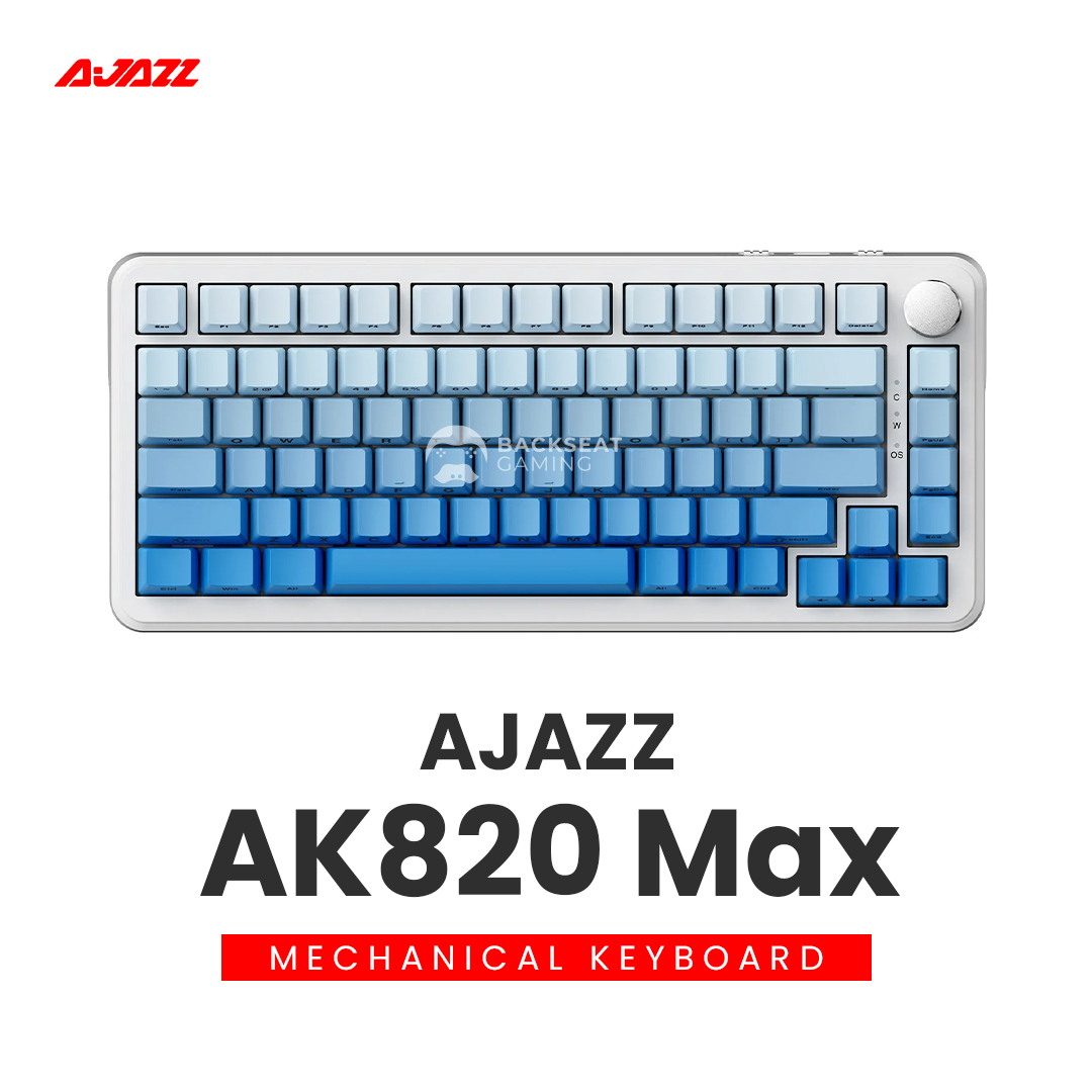 Ajazz AK820 Max Gradient South Facing Keycaps 75% Gasket Mount Hot ...
