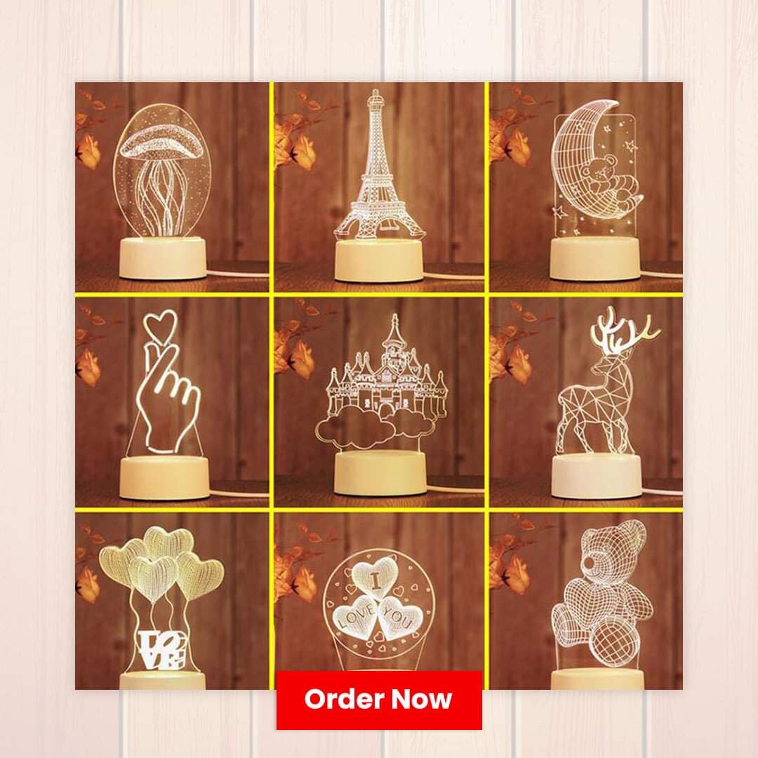 Creative 3D visualization lamp | Daraz.com.np