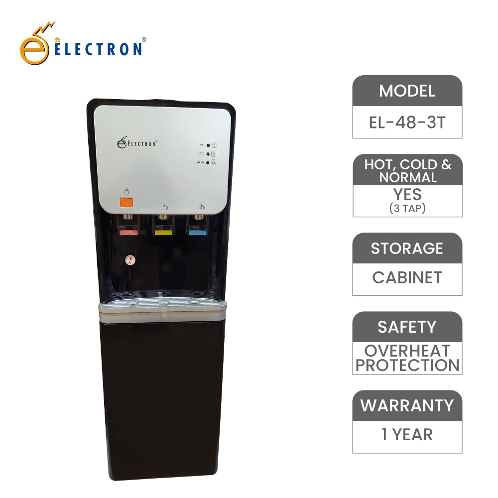 Electron 3 Tap Standing Water Dispenser Hot, Cold & Normal (EL-48 3T) | Daraz.com.np