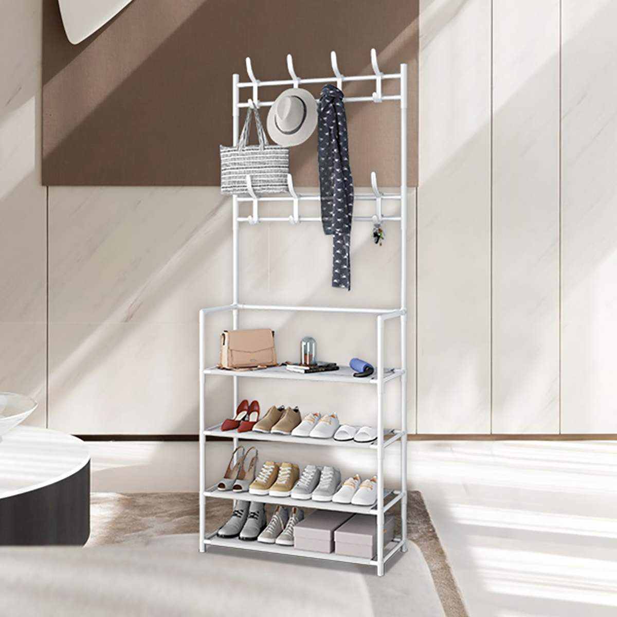 2-in-1 Coat/shoe Rack 4 layer | Daraz.com.np