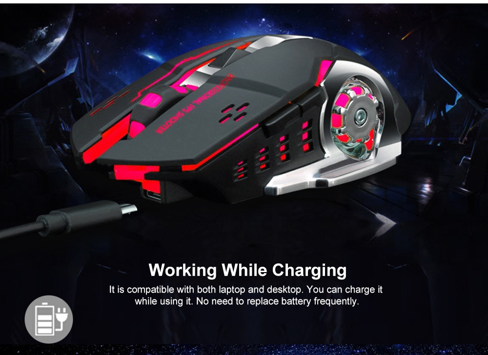 LIMEIDI X1 2.4GHz Wireless Gaming Mouse Backlight | Daraz.com.np