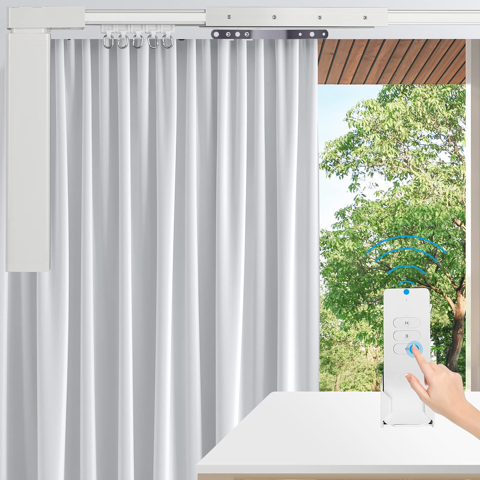 Motorized Curtain Tracks, Electric Drapery System, Electric Curtain ...