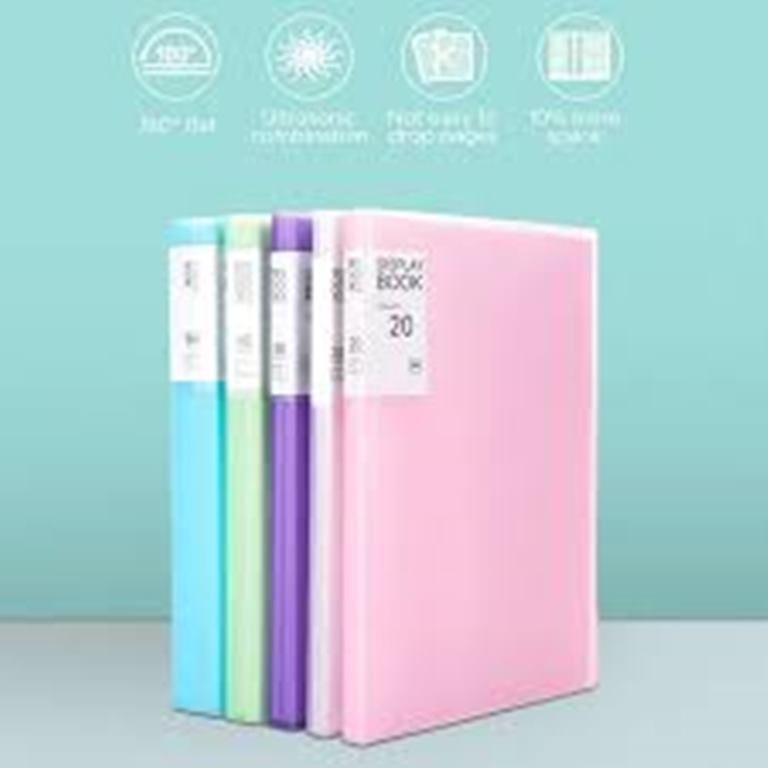 A4 Size Display Book / Clear Book Presentation File - 20 Pockets ...