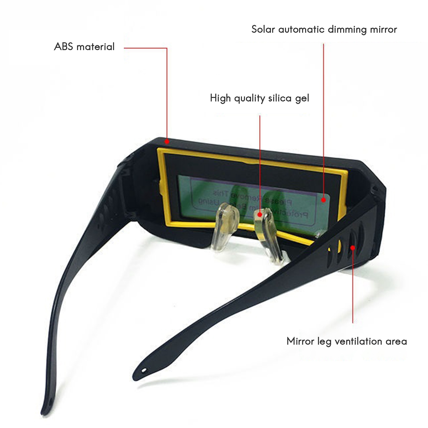 Automatic Photoelectric Welding Glasses Solar Powered Auto Darkening ...