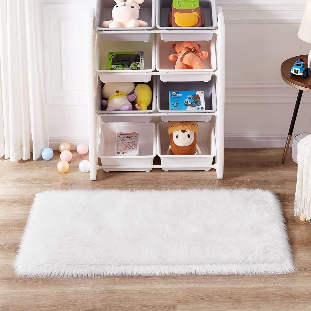 Faux Fur Hair Door Mats for Home Bedroom Entrance_Super Soft and Fluffy ...