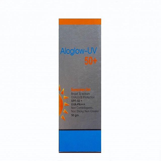 Aloglow-UV 50+Sunscreen Gel 50+ UVA PA+++, 50gm | Daraz.com.np