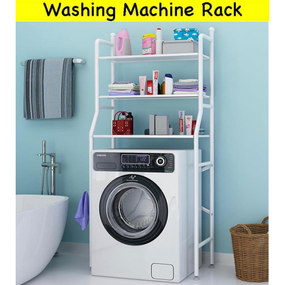 3 Layer Over The Washing Machine Organizer Toilet Stand Tidy Organizer ...