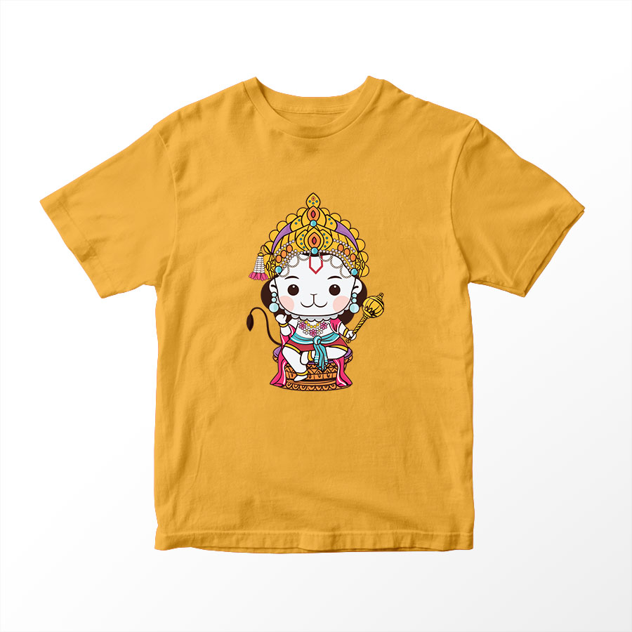 Lord Hanuman Cotton Tshirt for Boys | Daraz.com.np