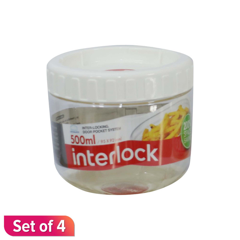 LocknLock Interlock Round Refrigerator Food Storage Containers With ...