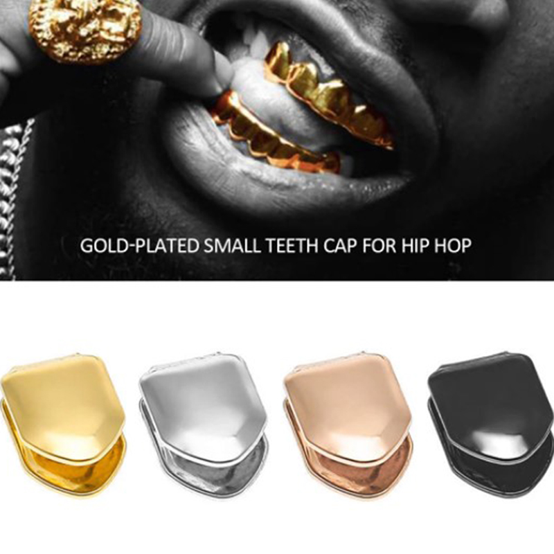 New 14k Gold Plated Small Single Tooth Plain Canine Cap trend Hip Hop ...