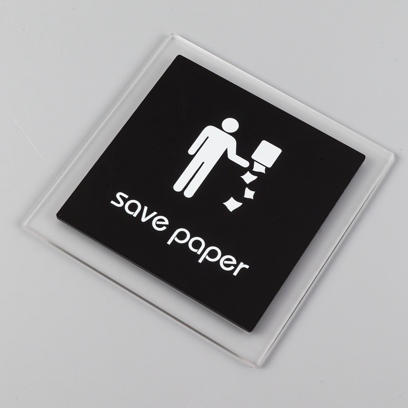 Warm Reminder Warning Sign Public Shope Signage Men and Women Restroom ...