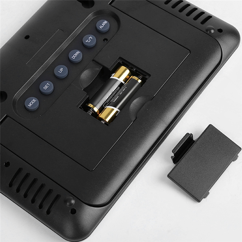 1 Piece Large Alarm Clock with Calendar & Temperature with Extra Large ...