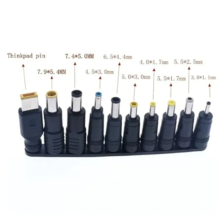 10 in 1 DC Power Plugs Universal Laptop Charger Adapters, DC Power ...