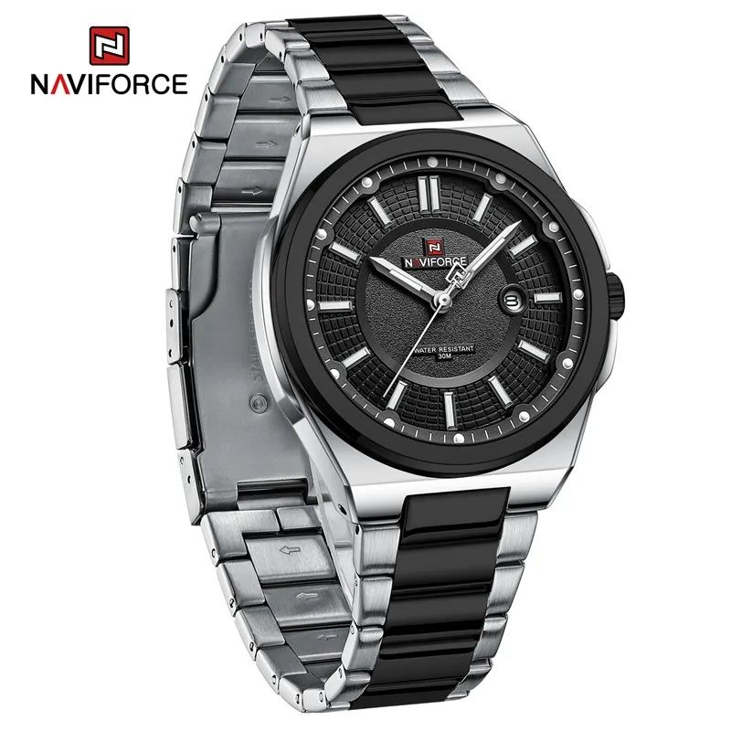 NaviForce NF9212 Business Minimalist Style Date Display Watch For Men ...
