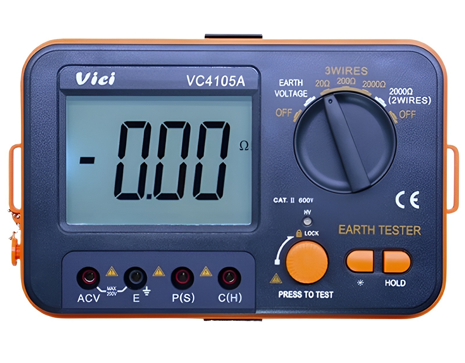 Vici Digital Earth Tester Ground Resistance Meter Earth Voltage Ohm ...