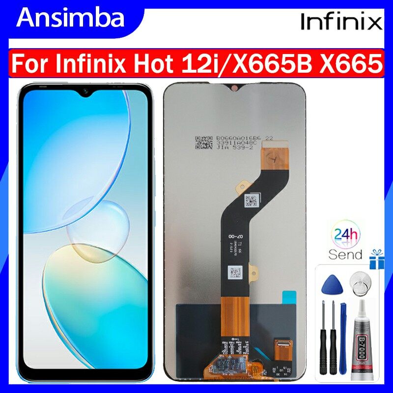 Anba Original 6.6 inches IPS LCD For Infinix Hot 12i LCD Display Touch ...